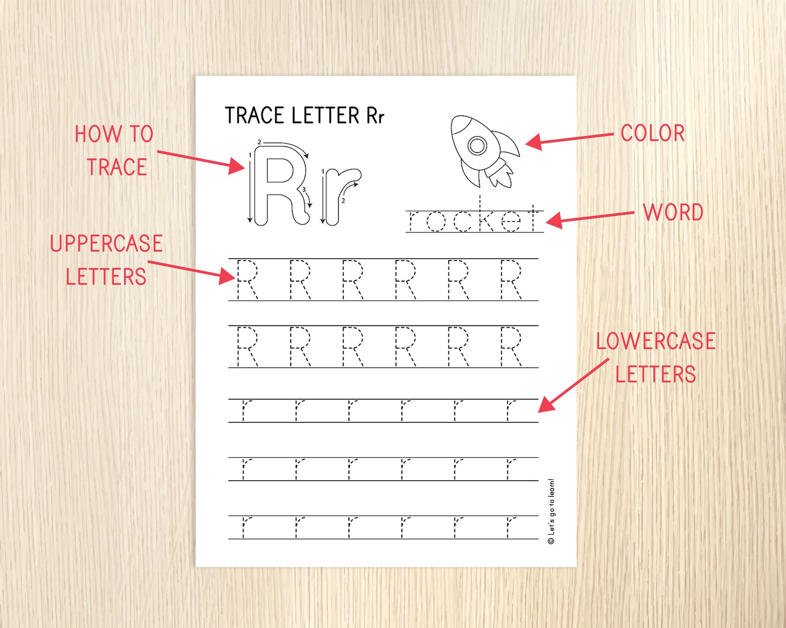 Alphabet Tracing Worksheets ABC Letter Writing Practice - Etsy