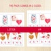 Valentine's Day Count and Clip Cards, Numbers 1-20, Valentine Activity ...
