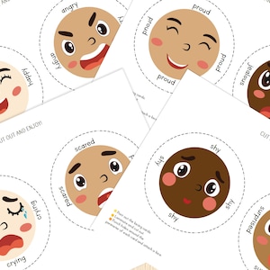 Emotions Lacing Cards - Learn the Feelings - Fine Motor Activity ...