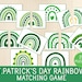St. Patrick's Day Game, Rainbow Matching Activity, 28 Puzzles for ...