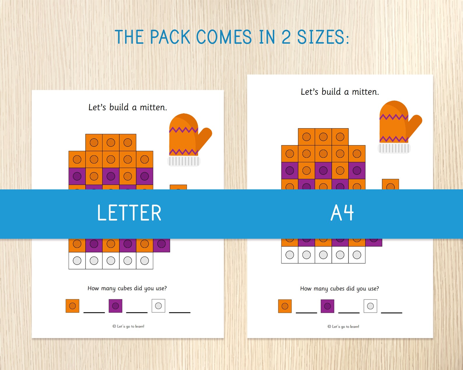 Winter Snap Cubes Mats, Connecting Cubes Task Cards, Preschool ...