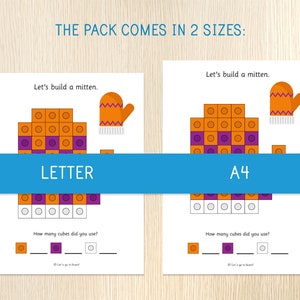 Winter Snap Cubes Mats, Connecting Cubes Task Cards, Preschool ...