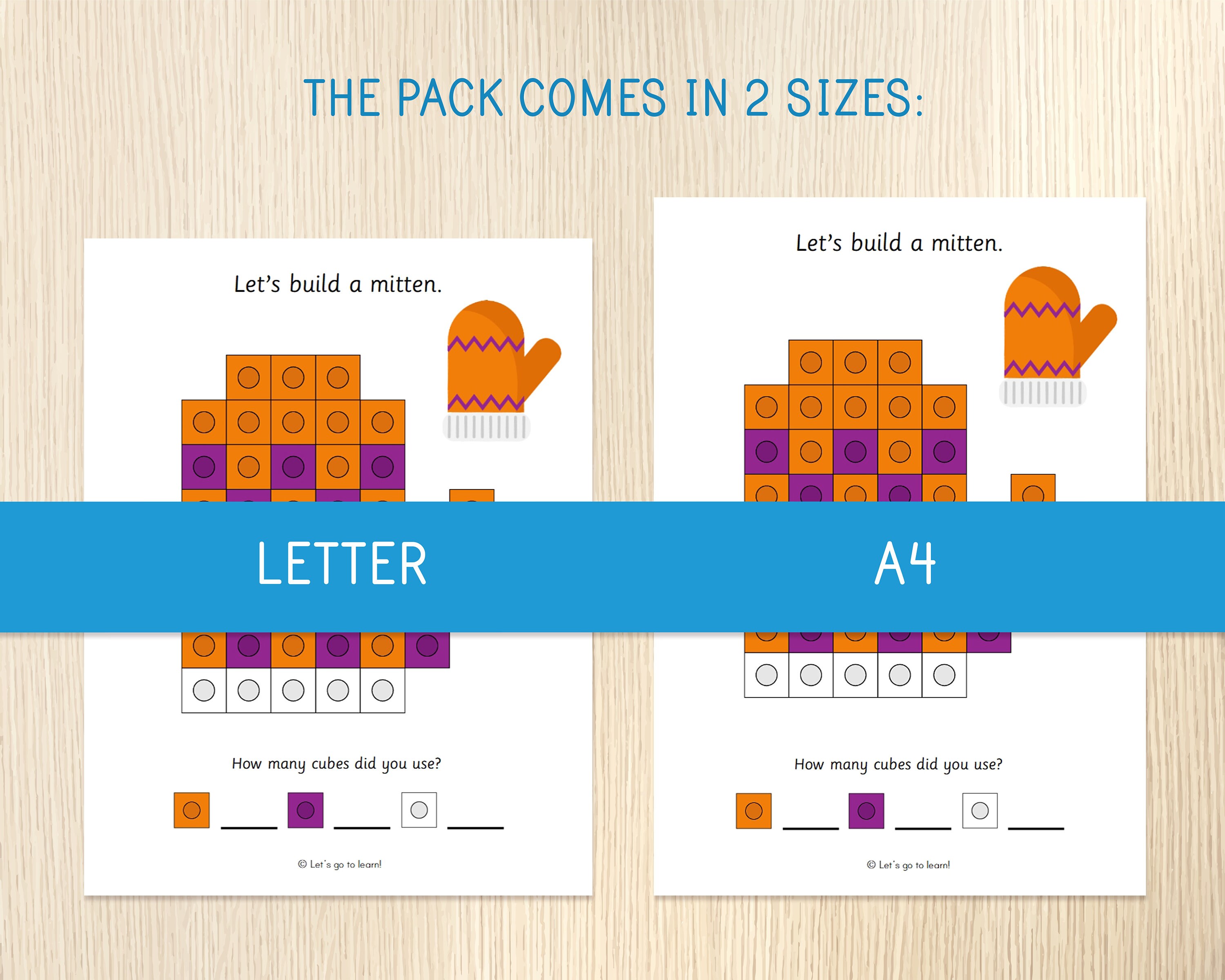 Winter Snap Cubes Mats, Connecting Cubes Task Cards, Preschool ...