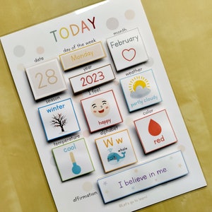 Daily Morning Board, Circle Time Calendar, Preschool & Kindergarten ...