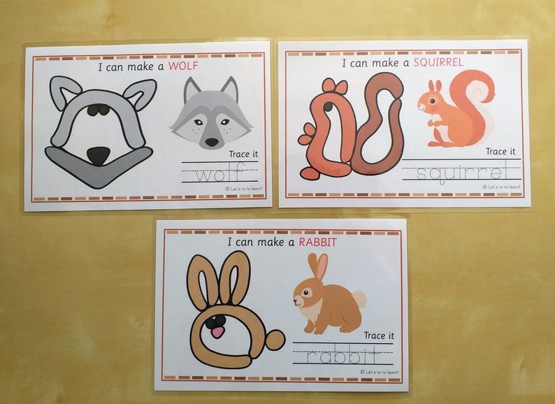 Forest Animals Playdough Mats, Play Dough Activities, Preschool ...