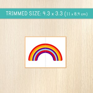 Rainbow Matching Games, 24 Puzzles, Toddler Activity, Preschool, Busy ...
