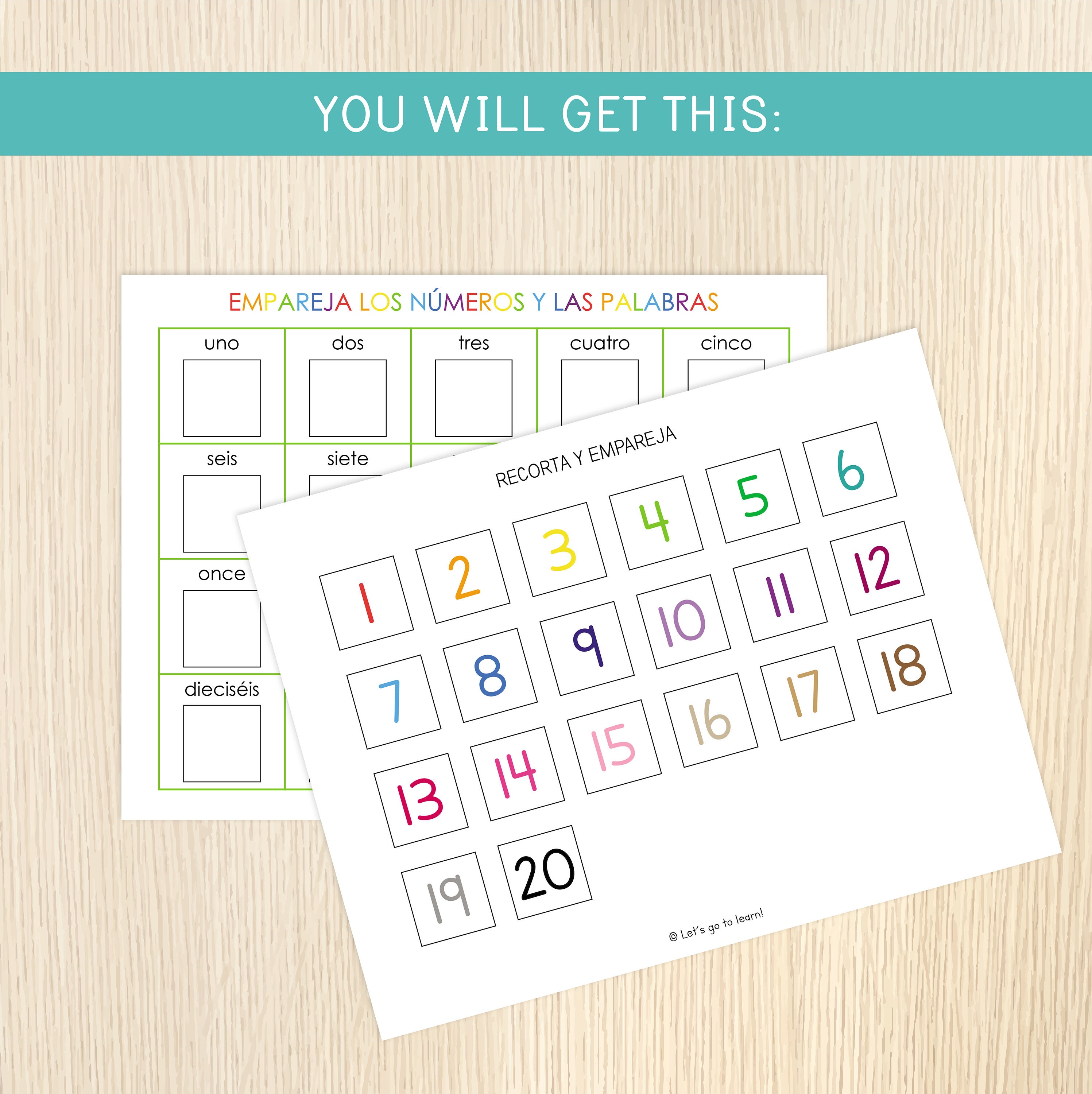 Spanish Numbers Worksheets
