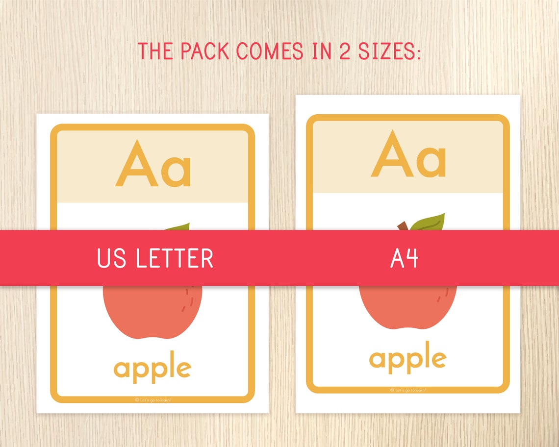 Alphabet Posters & Flashcards, Toddler, Preschool, Kindergarten, Home ...