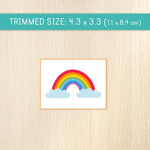 Rainbow Matching Games, 20 Puzzles for Toddlers, Preschool Activity ...