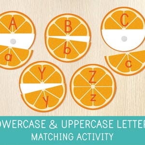 Letters Matching Activity, Alphabet Puzzles, Upper & Lowercase Letters ...