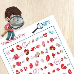 Valentine's Day I Spy BUNDLE, Look and Find Game, Activity for Kids ...