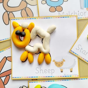 Nativity Playdough Mats, Christmas Characters, Play Doh Activity ...