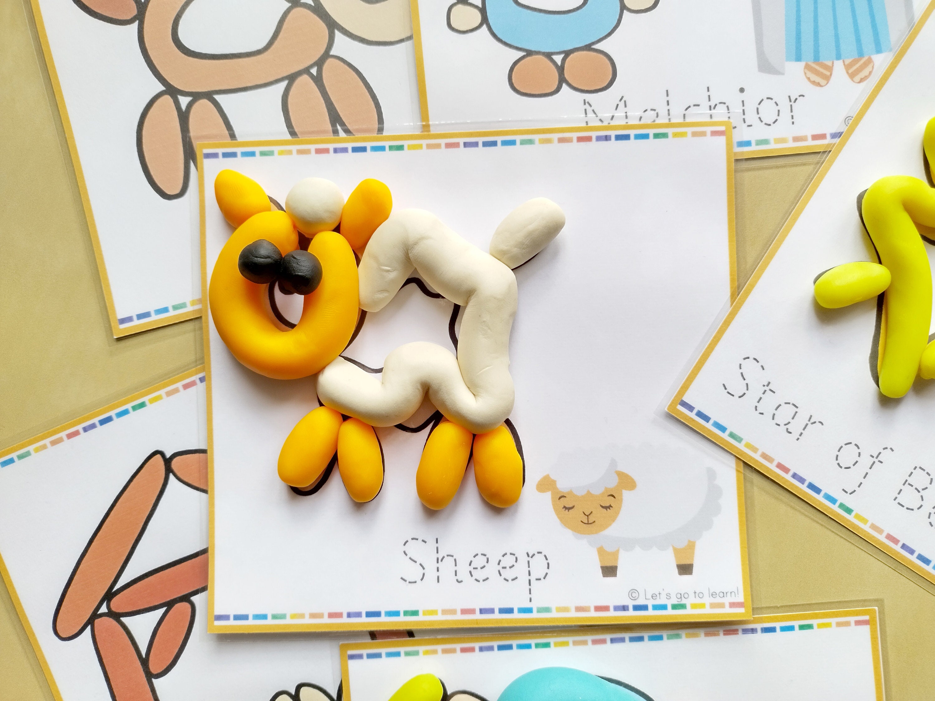 Nativity Playdough Mats, Christmas Characters, Play Doh Activity ...