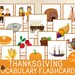 Thanksgiving Vocabulary Flashcards - Thanksgiving Words - 40 Cards ...