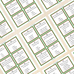 Christmas Trivia Game, 100 Question Cards, Christmas Party Games ...