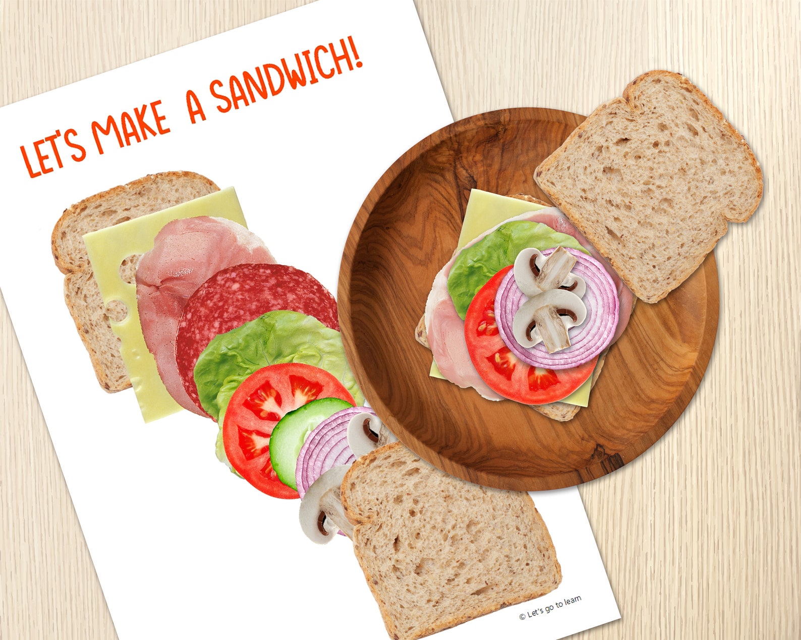 Let's Make a Sandwich Life Skill Activity Toddler - Etsy