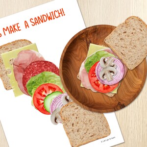 Let's Make a Sandwich, Life Skill Activity, Toddler, Preschool ...