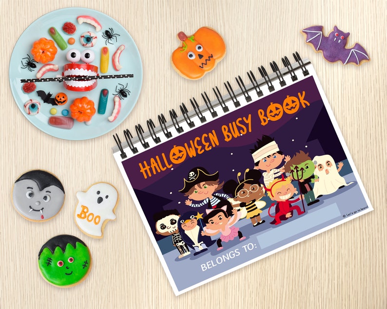 Halloween Busy Book, Learning Binder, Toddler, Preschool, Kindergarten ...