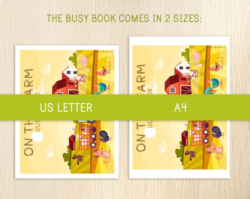 Farm Busy Book Farm Animals Toddler Preschool Kindergarten | Etsy