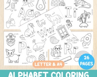 Alphabet Coloring Pages, Letter Recognition, Preschool Coloring Pages ...