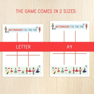 Nutcracker Tic Tac Toe, Christmas Game, Toddler,preschool Activity ...