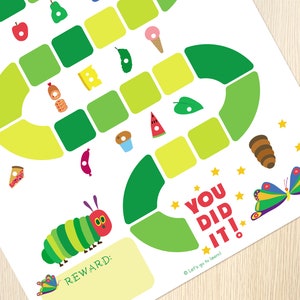 Hungry Caterpillar Reward Chart, Sticker Chart, Toddler, Preschool ...