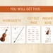 Parts of the Violin and Bow, Matching Activity, With Answer Keys ...