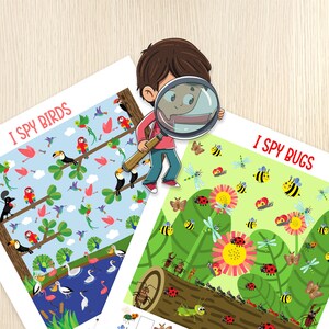 I Spy Animals, 10 Seek and Find Games, Counting Activity, Toddler ...
