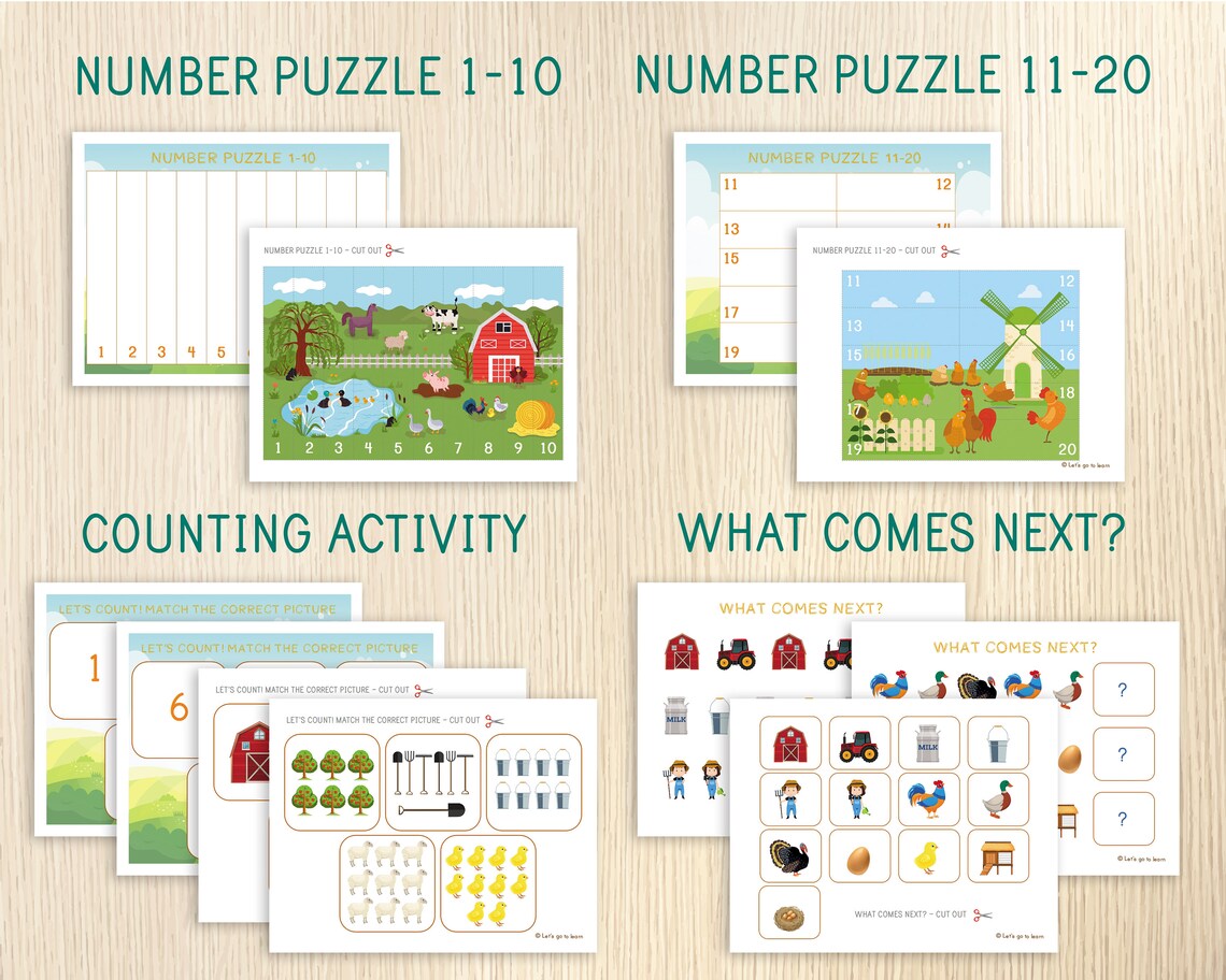 Farm Busy Book Farm Animals Toddler Preschool Kindergarten | Etsy