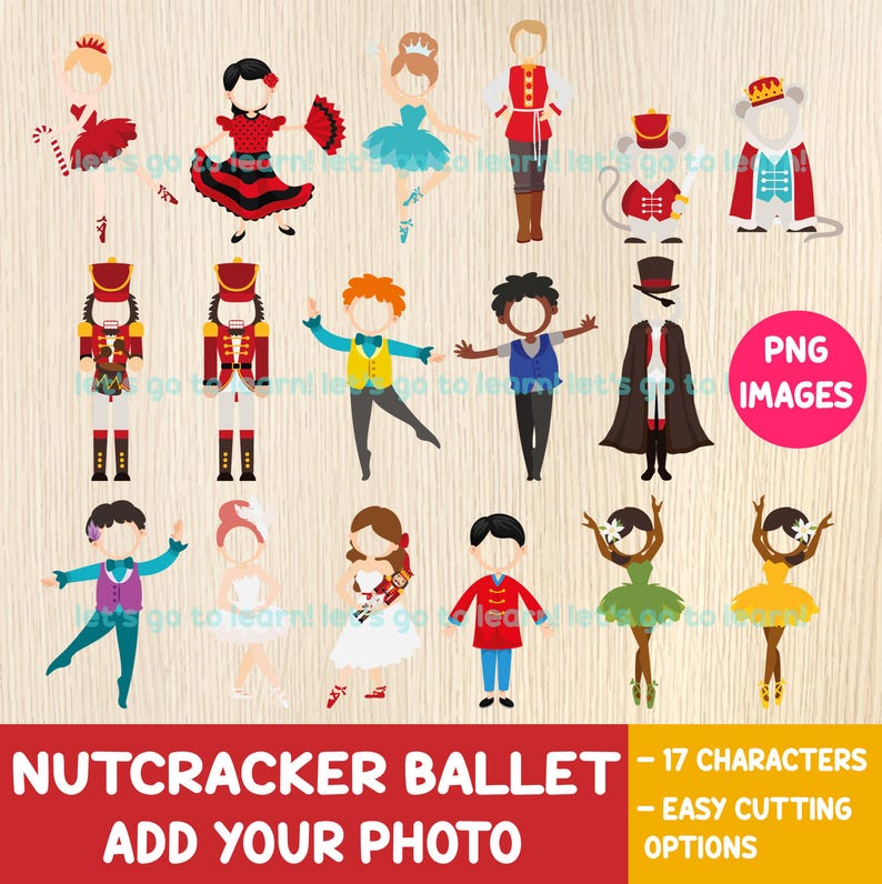 Nutcracker Ballet Add Your Photo Picture BUNDLE - Nutcracker Characters ...