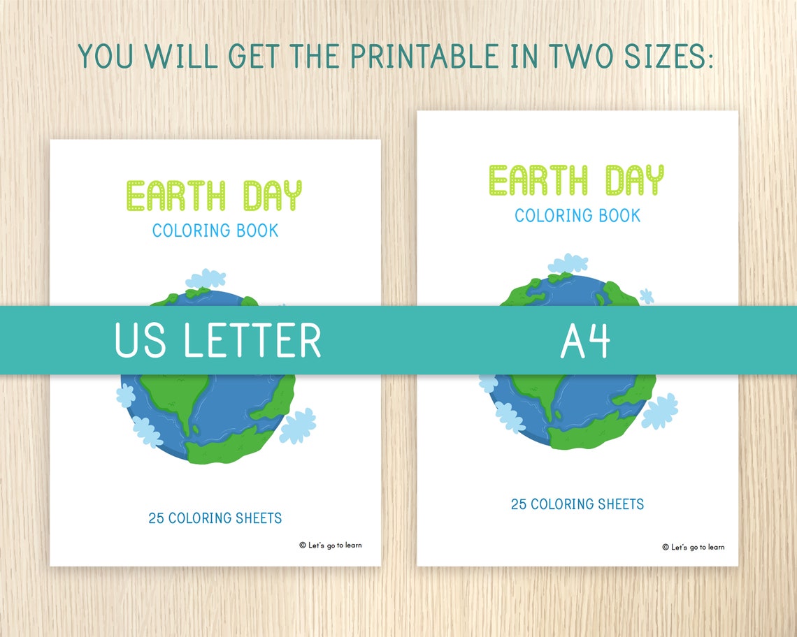Earth Day Coloring Pages 25 Coloring Sheets Spring Activity | Etsy