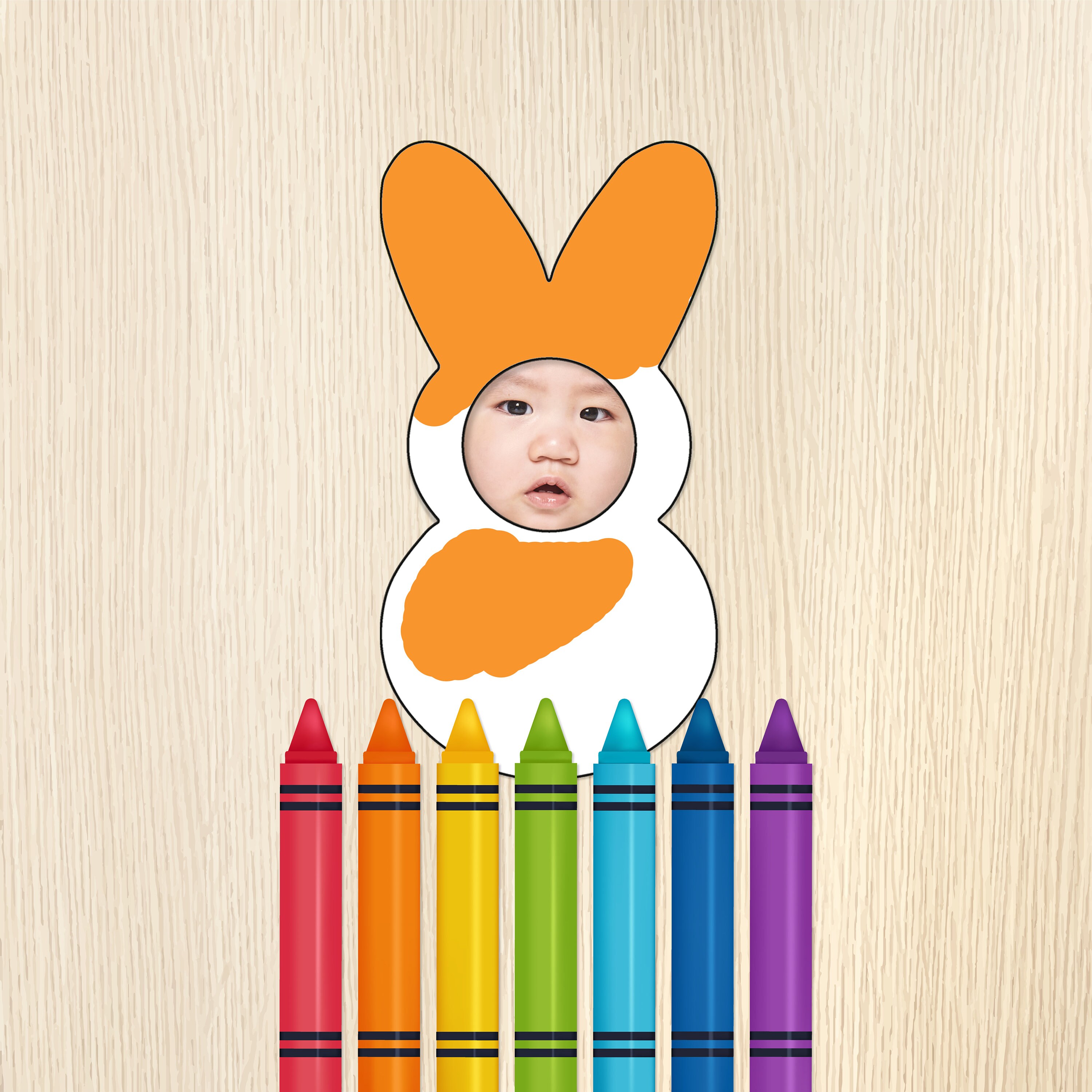 Easter Bunny Peeps - Add Your Photo Activity for Kids - Easter Craft ...