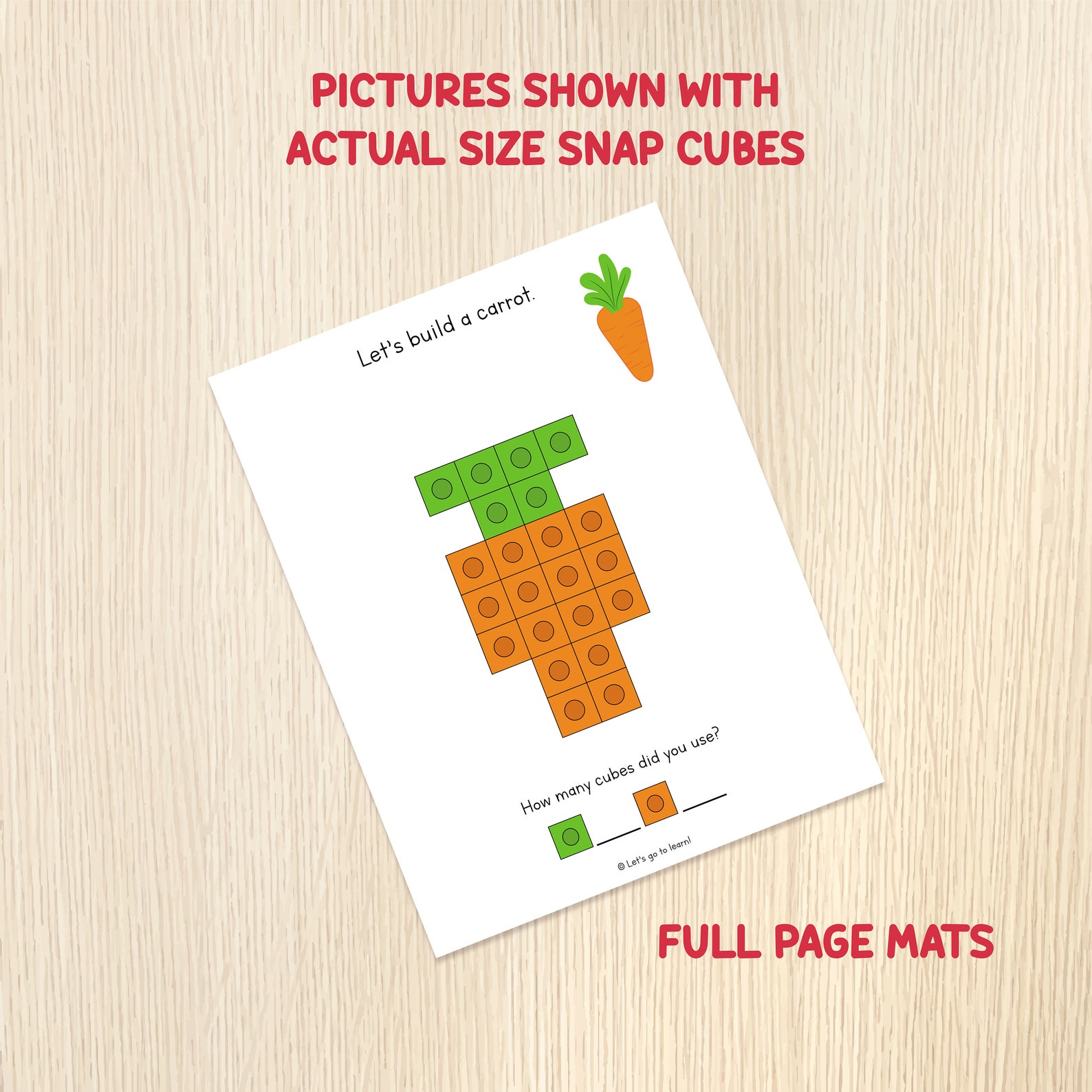 Easter Snap Cubes Mats - Connecting Cubes Task Cards - Preschool ...