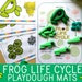 Frog Life Cycle Playdough Mats, Play Doh Activity, Preschool Game, Pre ...