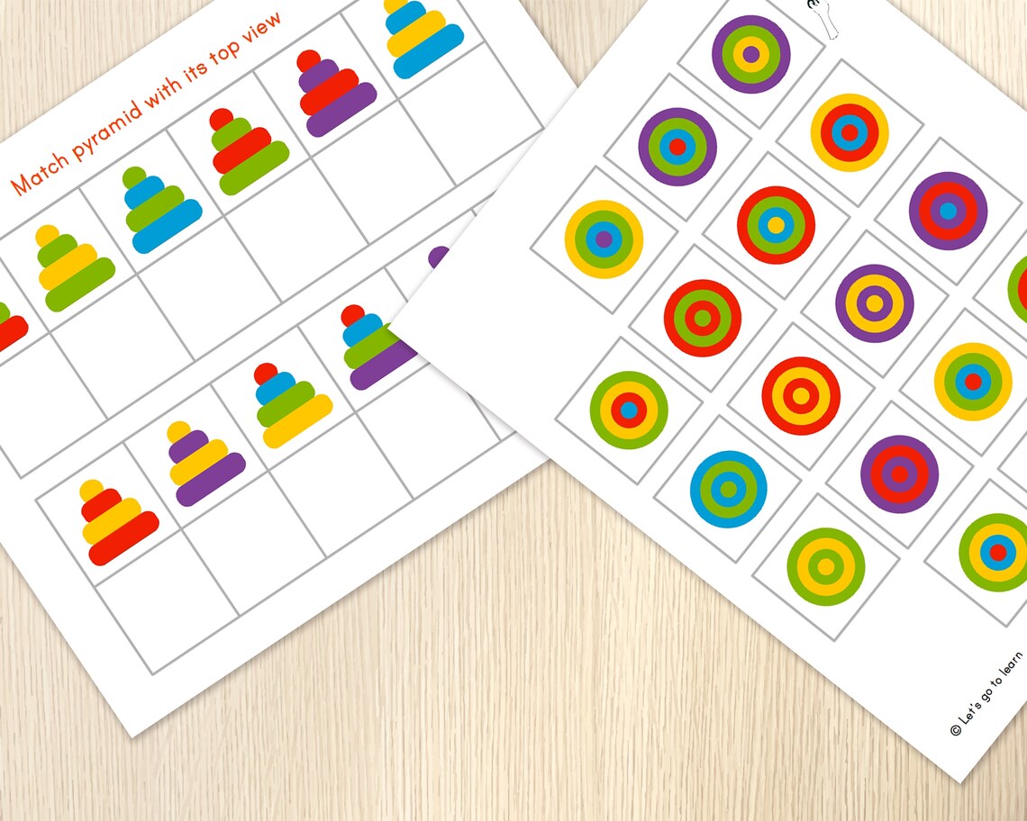 Spatial and Visual Perception Worksheets Concentration - Etsy