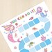 Mermaid Reward Chart, Sticker Chart, Toddler, Preschool, Potty Training Chart, Behavior Chart ...