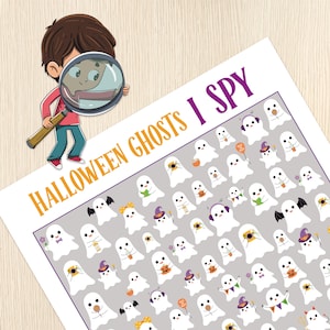 Halloween I Spy Game - Ghost I Spy - Counting Activity - Math Halloween ...