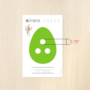 Easter Eggs Do a Dot, Numbers in SPANISH, Counting, Tracing Activity ...