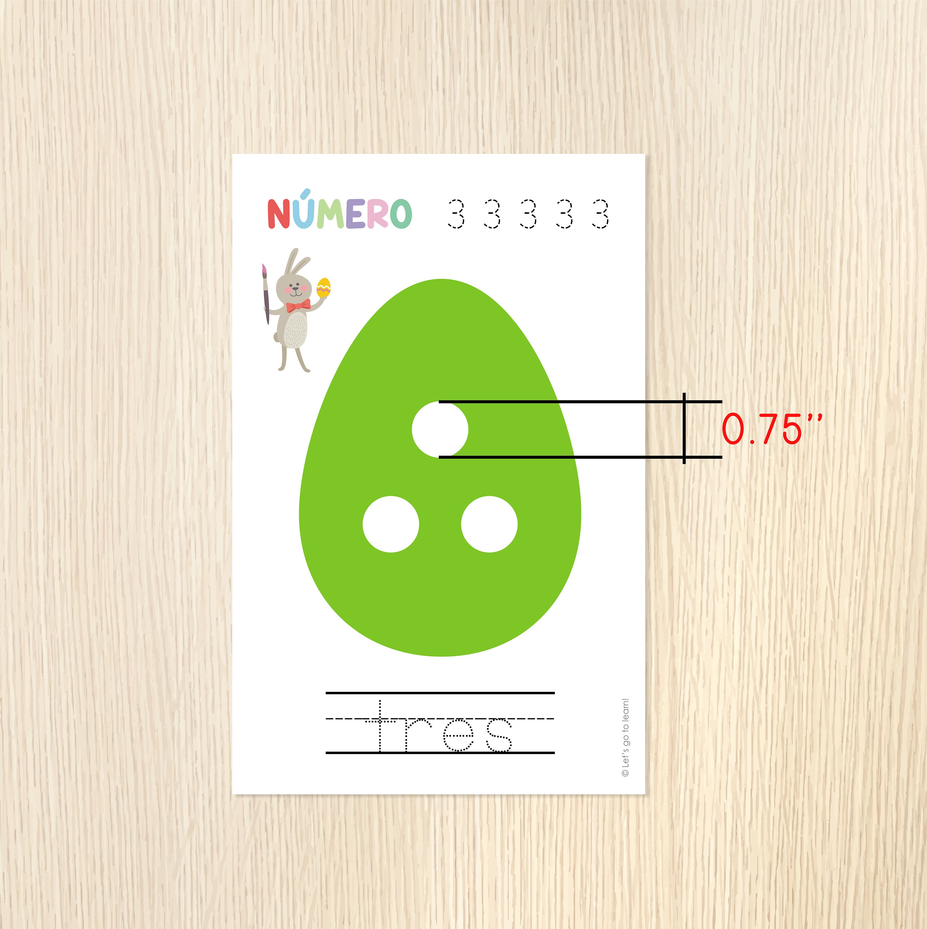 Easter Eggs Do a Dot, Numbers in SPANISH, Counting, Tracing Activity ...
