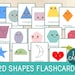 Shapes Flashcards , 2D Shapes, Preschool, Kindergarten Cards, Learning ...