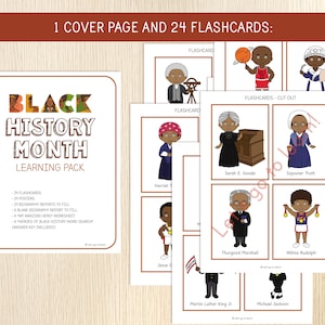 Black History Month Learning Pack, Flashcards, Posters, Biography ...