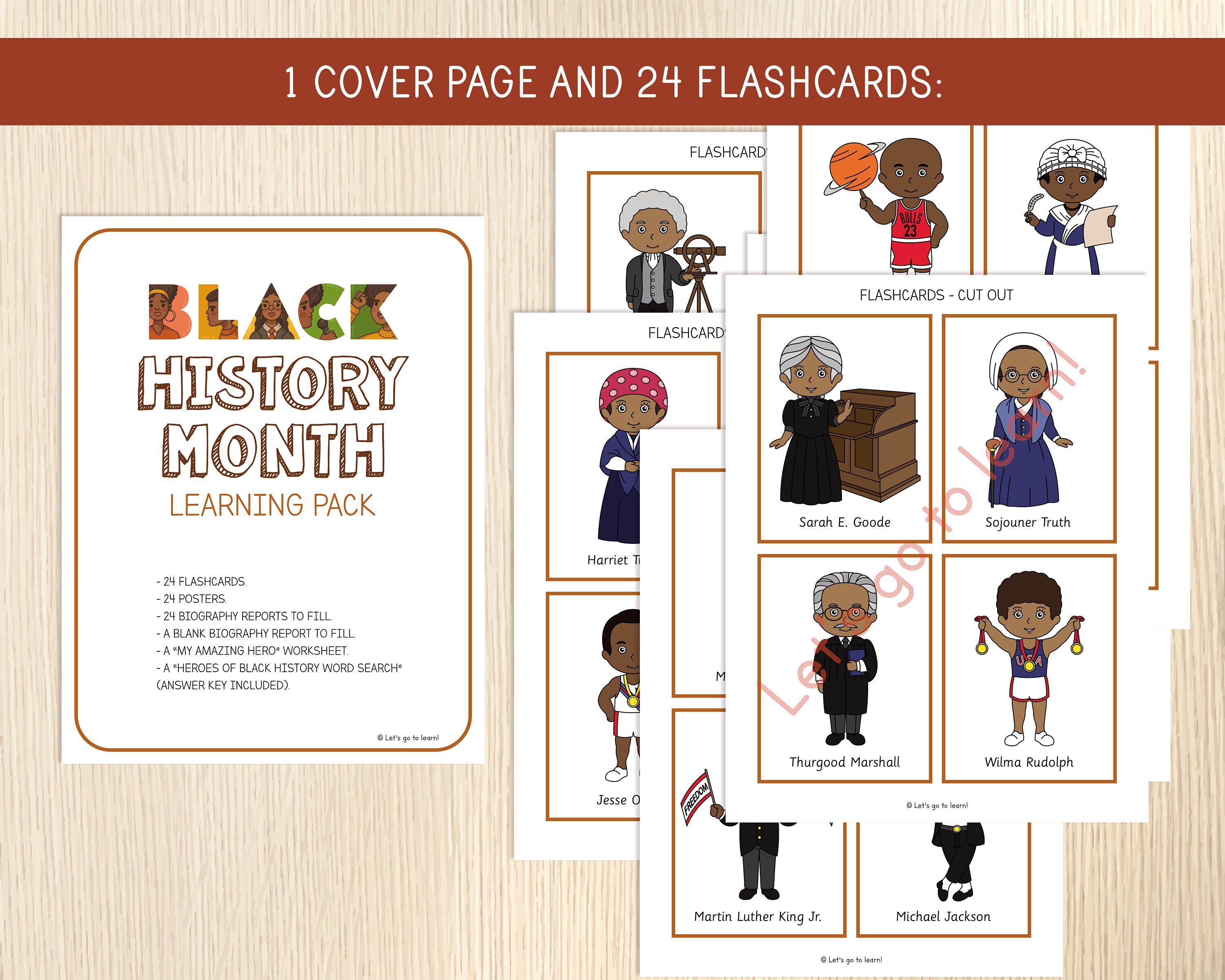 Black History Month Learning Pack, Flashcards, Posters, Biography ...