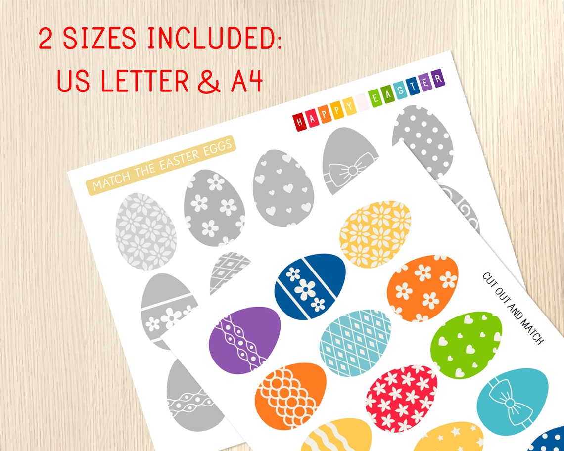 Easter Eggs Matching Game - Easter Activity for Kids - Toddler ...