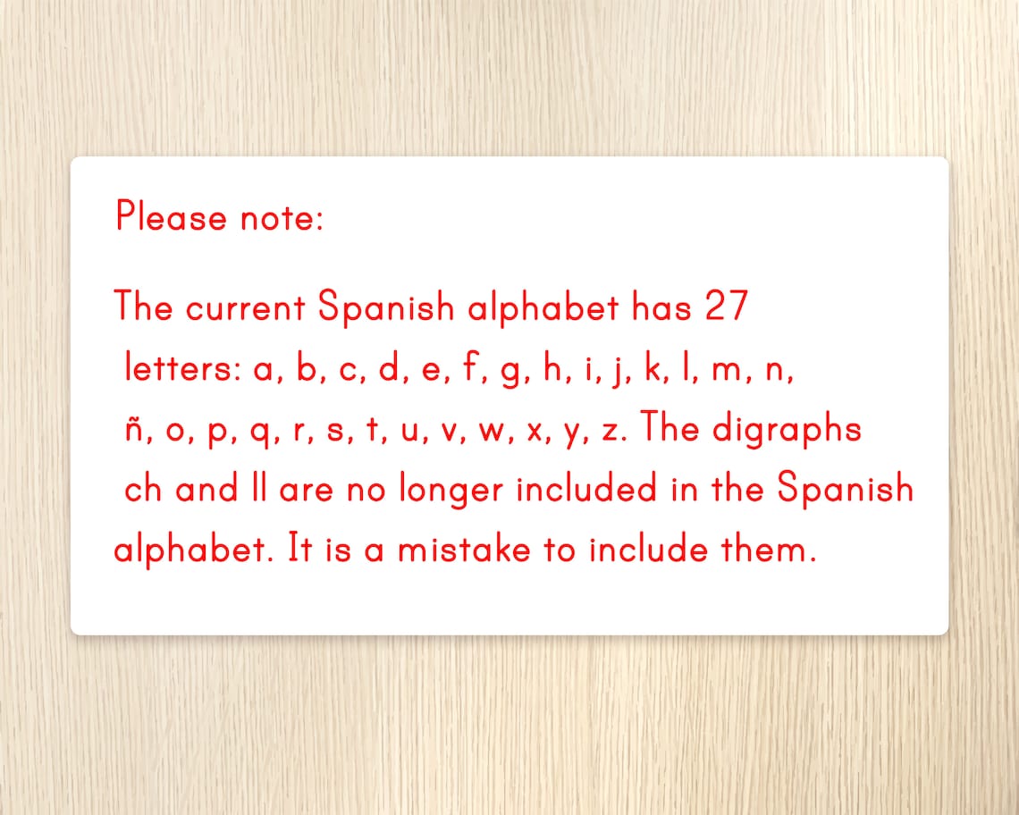 Spanish Alphabet BUNDLE 27 Flashcards 1 Chart & 1 - Etsy