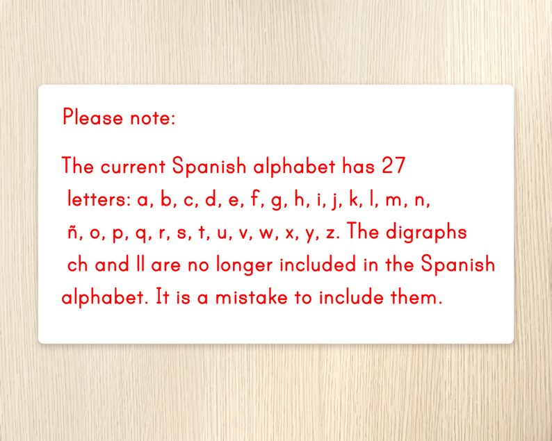 Spanish Alphabet BUNDLE 27 Flashcards 1 Chart & 1 - Etsy