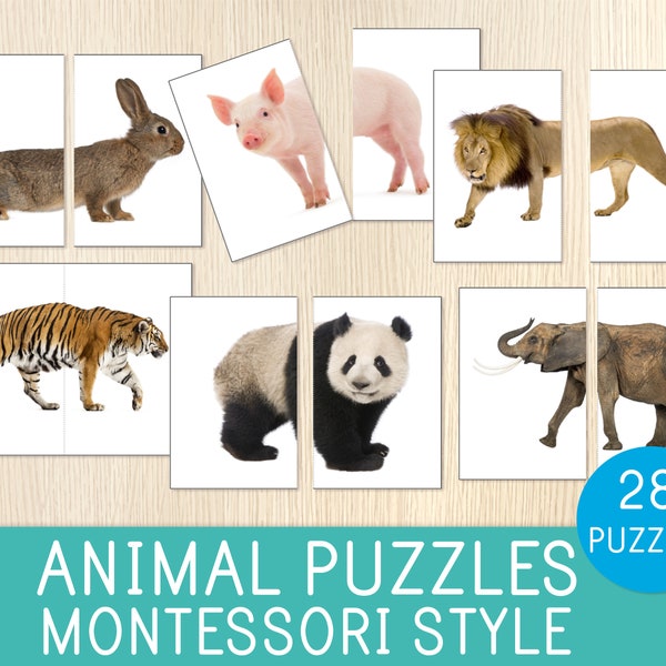 Animal Puzzle - Etsy