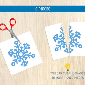 Winter Matching Game - Snowflakes Puzzles - Matching Activity - Toddler ...