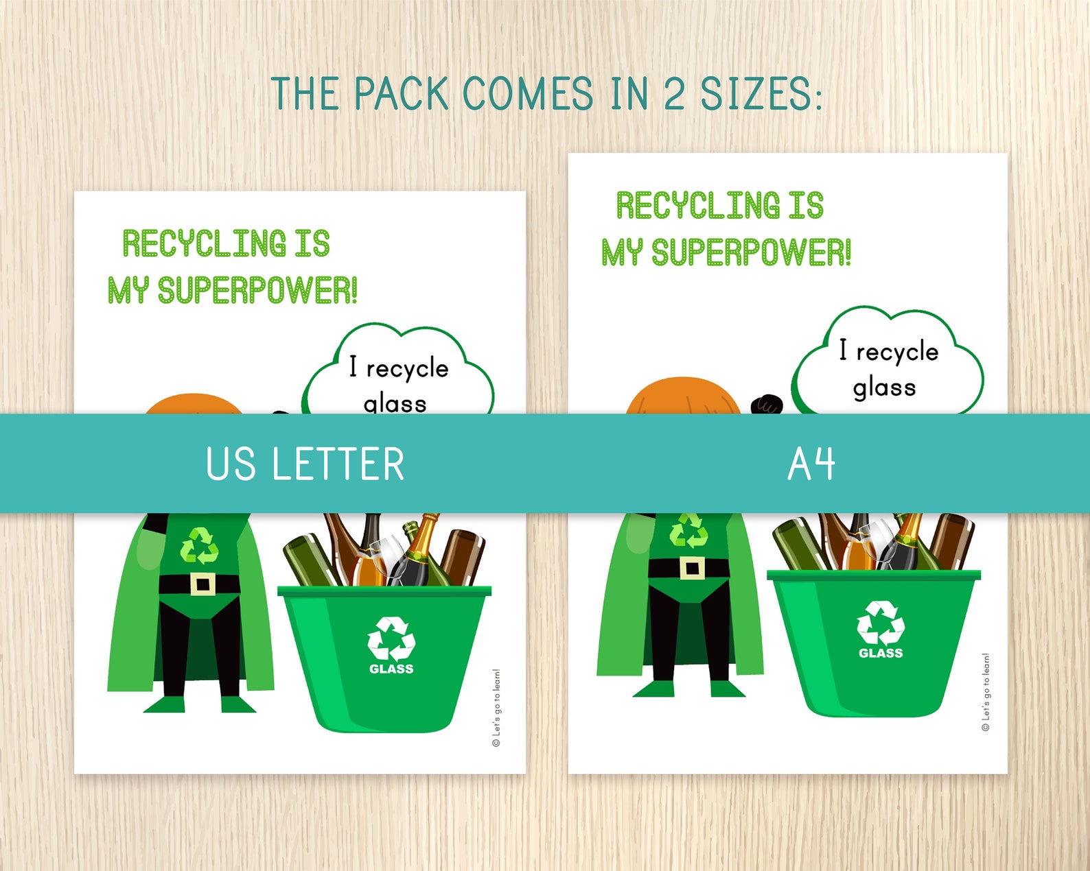 Earth Day Posters - Recycling Heroes - Learn to Recycle - Environment ...