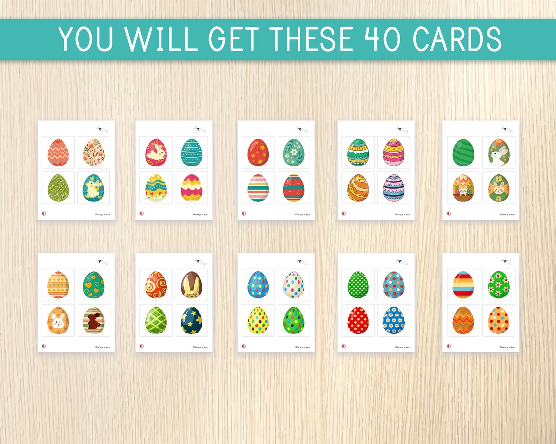 Easter Egg Matching Game Matching Activity Easter Game Kids - Etsy