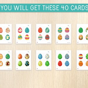 Easter Egg Matching Game, Matching Activity, Easter Game, Kids Puzzles ...